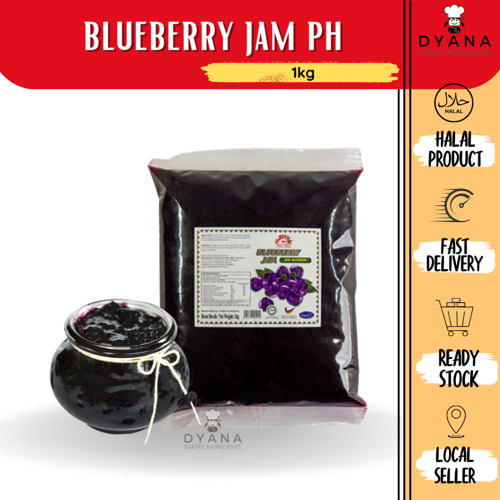 Blueberry Jam PH 1KG | Shopee Malaysia