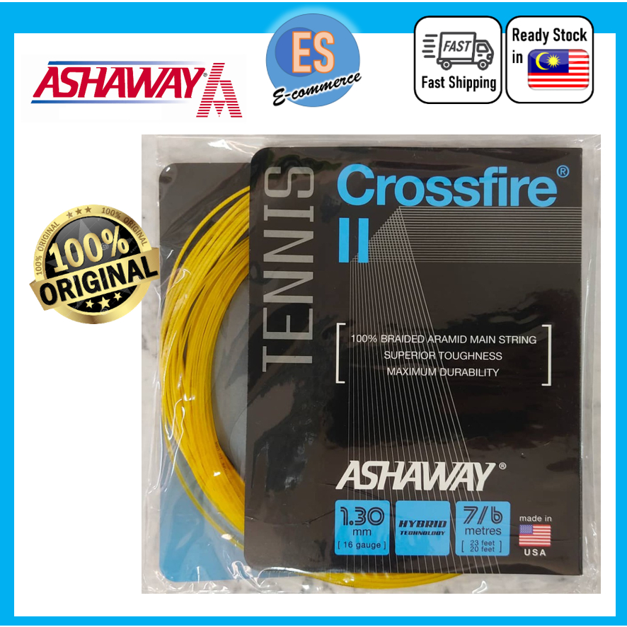 [ 100% Authentic ] ASHAWAY Tennis String ‘CROSSFIRE II’ 1.30MM (16gauge ...