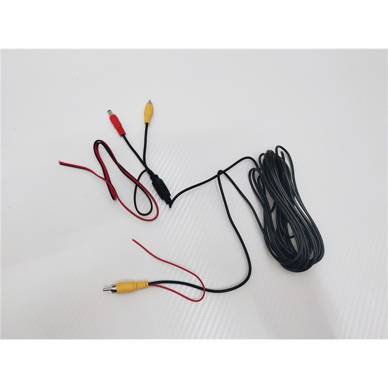 5.5 METER Car Rear View Parking Reverse Camera RCA Video Cable Wire Kit ...