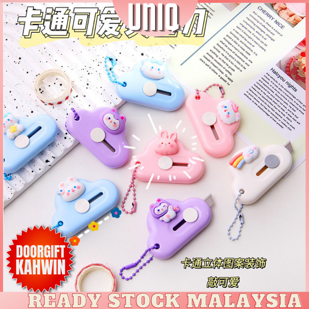 S15 READY STOCK UNIQ MINI PAPER CUTTER/ CUTE ART KNIFE/ STATIONERY ...