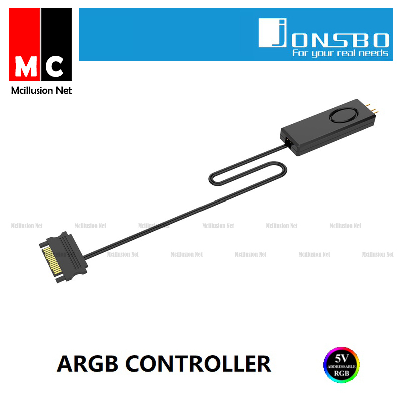 JONSBO RC01 5V 3PIN ARGB AURA RGB Controller Remote Control SATA Power ...