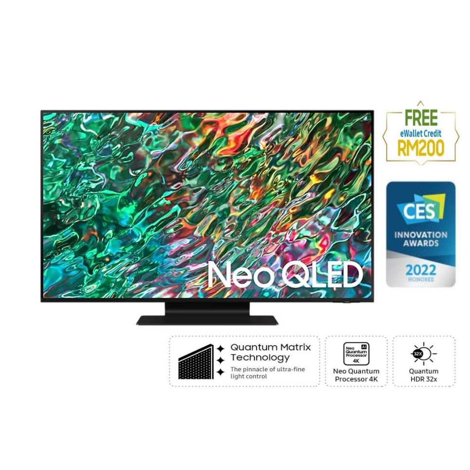 SAMSUNG 50" NEO QLED 4K QN90B QA50QN90BAKXXM NEO QUANTUM PROCESSOR 4K ...