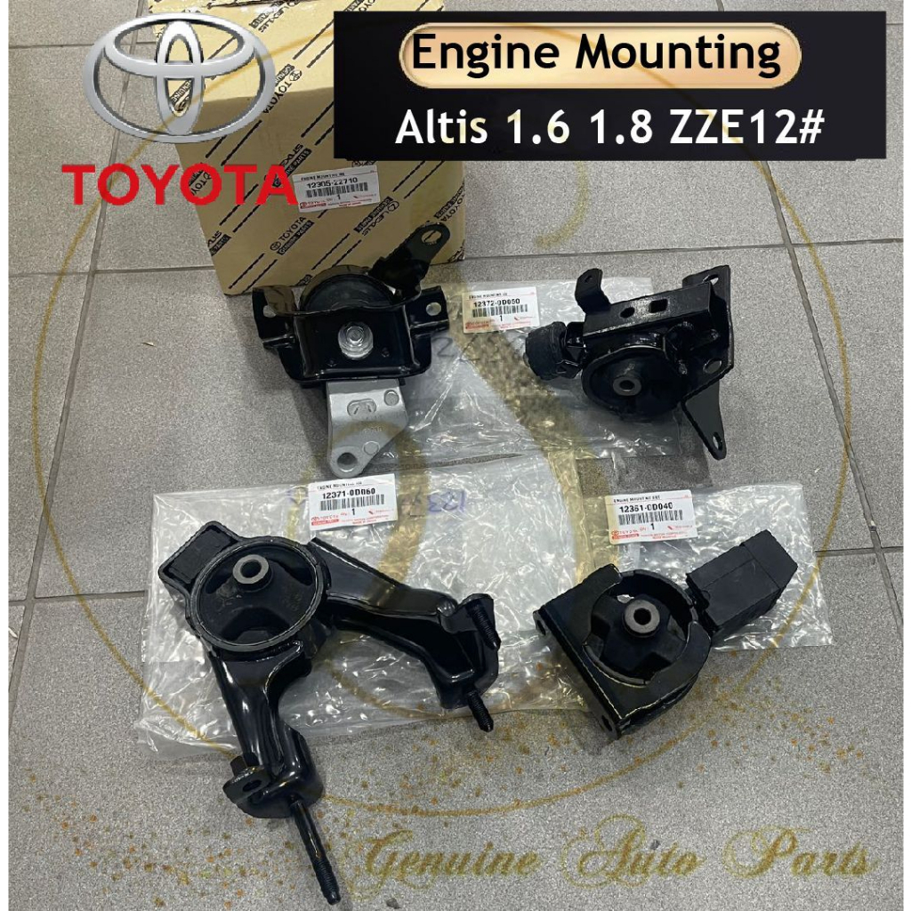 (100% ORIGINAL) TOYOTA ALTIS ZZE121 ZZE122 1.6 1.8 ENGINE MOUNTING ...