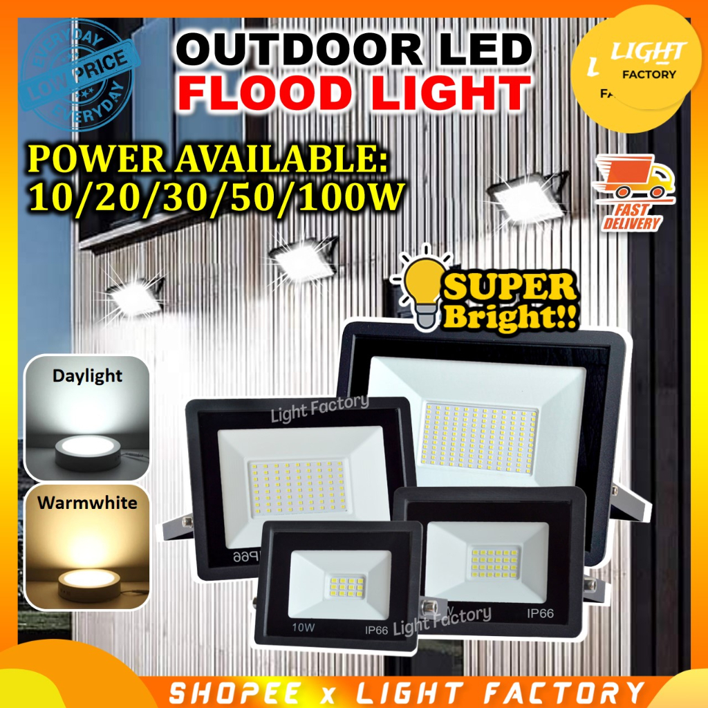 [2 YEARS WARRANTY] Outdoor LED Spotlight LED Flood Light Waterproof ...
