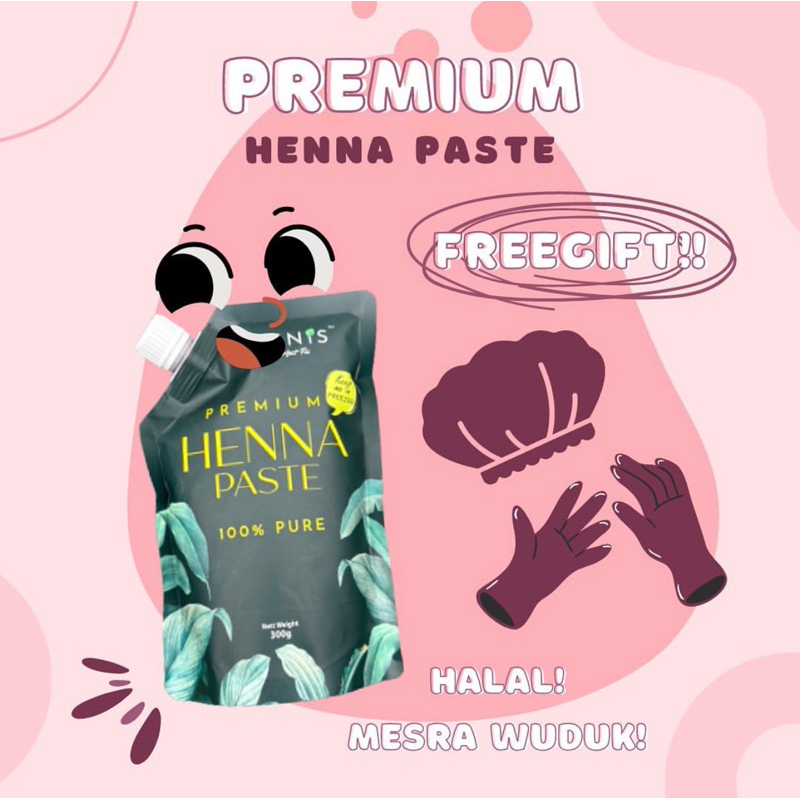 INAI RAMBUT | PREMIUM HENNA PASTE | INAI ASLI 100% | INAI VIRAL TIKTOK ...