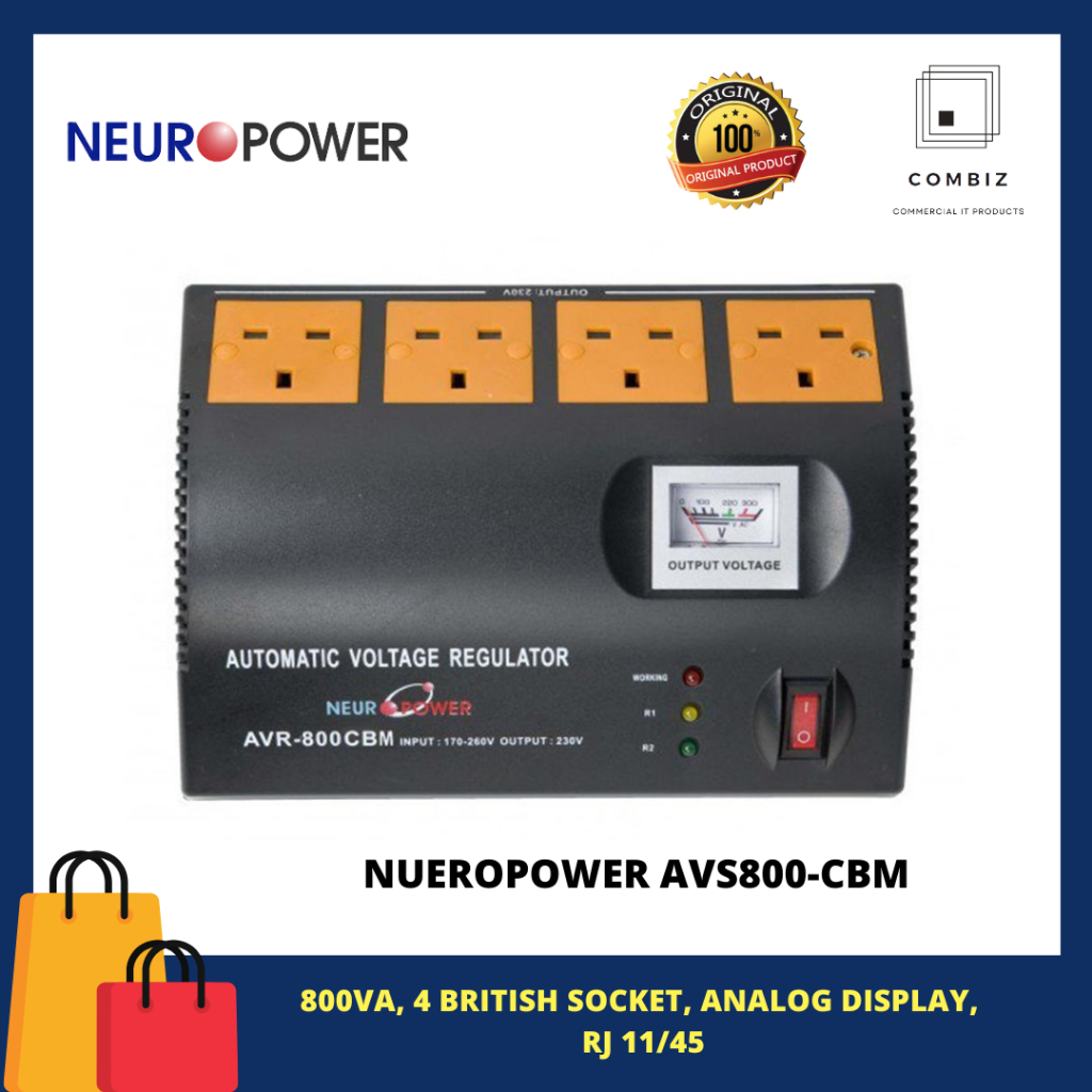 Nueropower AVS800-CBM (800VA) | AVS1000-CBM (1000VA) AVS , 4 British ...