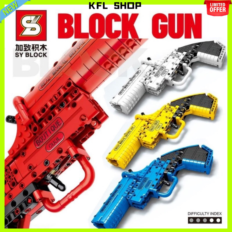 ⚡Ready️ Stock⚡️SY BLOCK GUN WEAPON PISTOL CAN BE LAUNCH SOLDIER ...