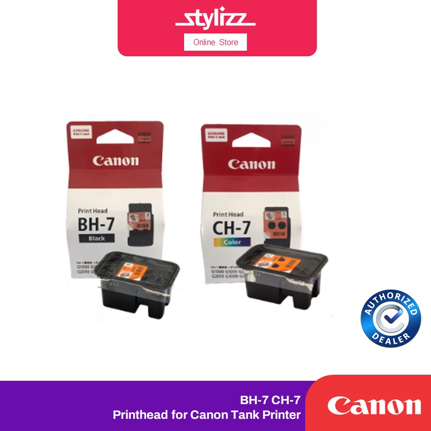 CANON BH-7 BLACK CH-7 COLOR INK TANK PRINTHEAD FOR G1000 G2000 G3000 ...