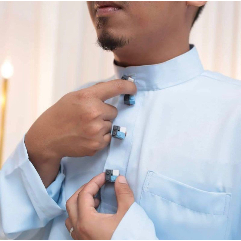 High quality Butang Baju Melayu Lego Bulan Bintang Elrah Made By Gobok ...