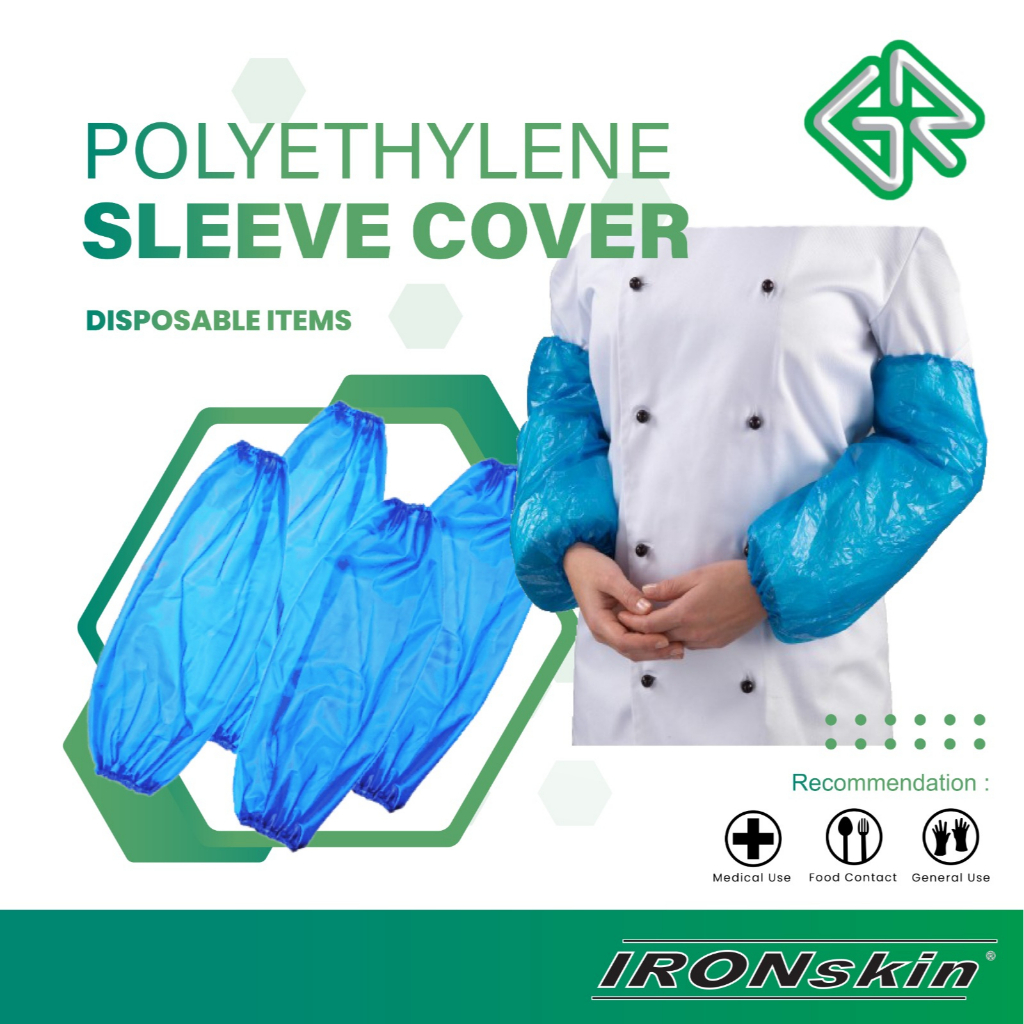 IRONskin PE Sleeve Cover Elastic Plastic Waterproof PE Sleeve Cover Arm ...