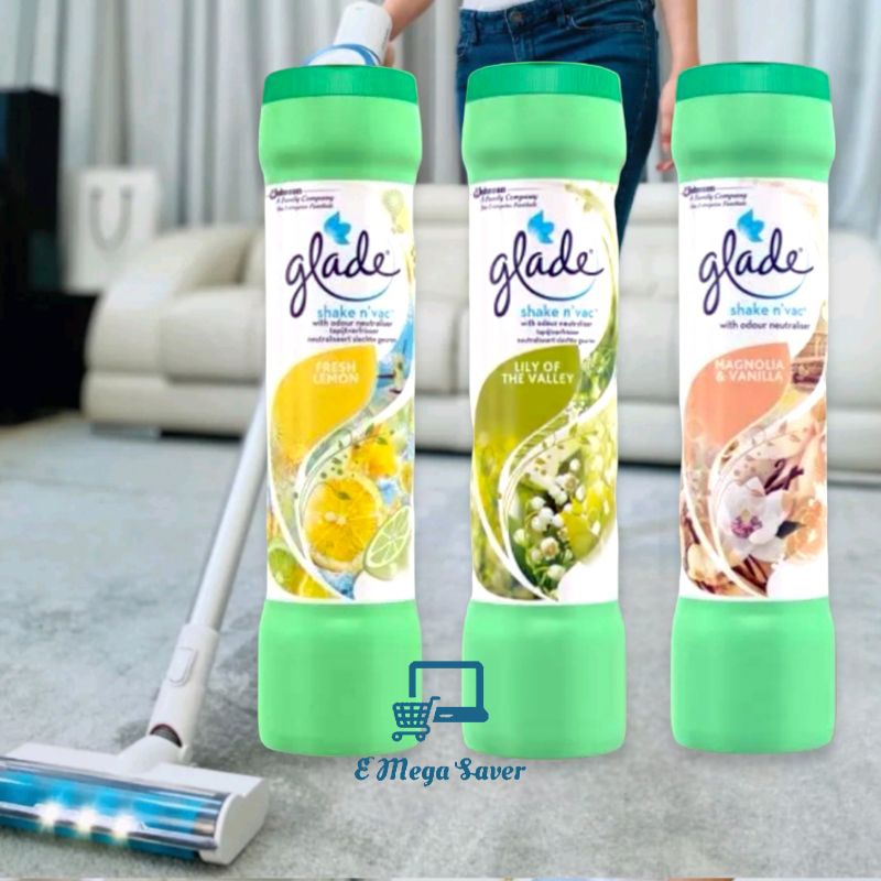 🇬🇧Glade Shake n' Vac Carpet Freshener & Odour Neutraliser 500g (17.64oz ...