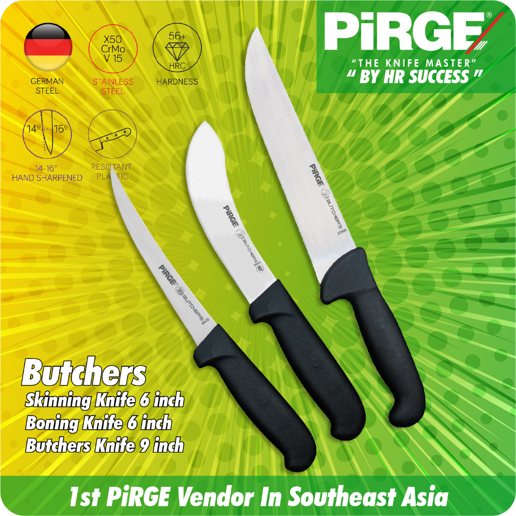 [Ready Stock] PiRGE BUTCHERS SET PISAU LAPAH E - PISAU BONING -PISAU ...