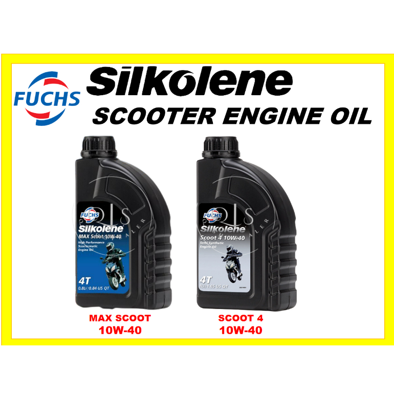 FUCHS SILKOLENE MAX SCOOT 10W/40 SCOOT 4 10W/40 (1 LITRE) / SCOOTER ...