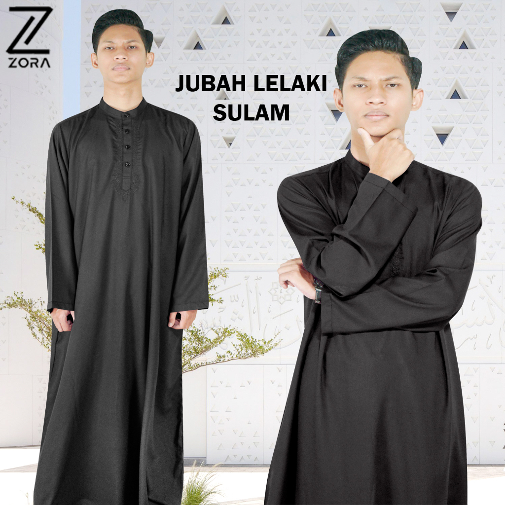 Jubah Lelaki Jubah Maleyu Lengan Panjang,Jubah Lelaki Dewasa Cotton ...