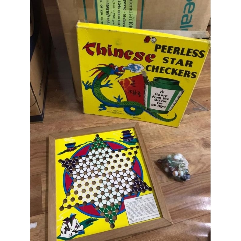 CHINESE CHECKERS GAME MILTON BRADLEY | Shopee Malaysia