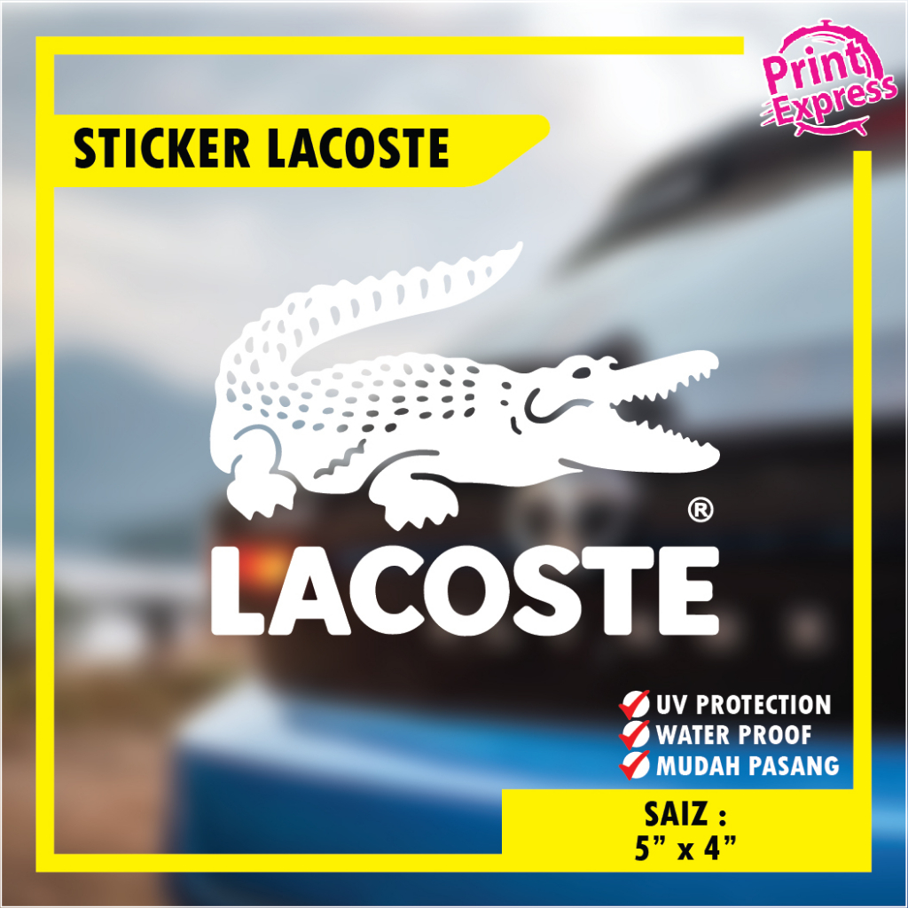 STICKER LACOSTE / BUAYA / STICKER POTONG | Shopee Malaysia