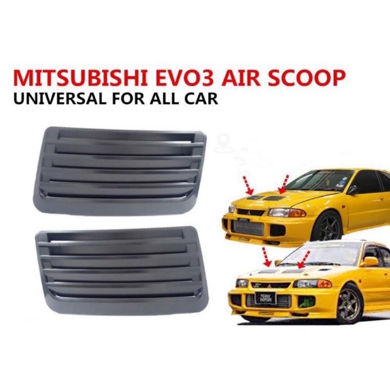 Mitsubishi Evo 3 Evo3 Proton Putra Wira Mivec Saga Air Scoop Dummy ...
