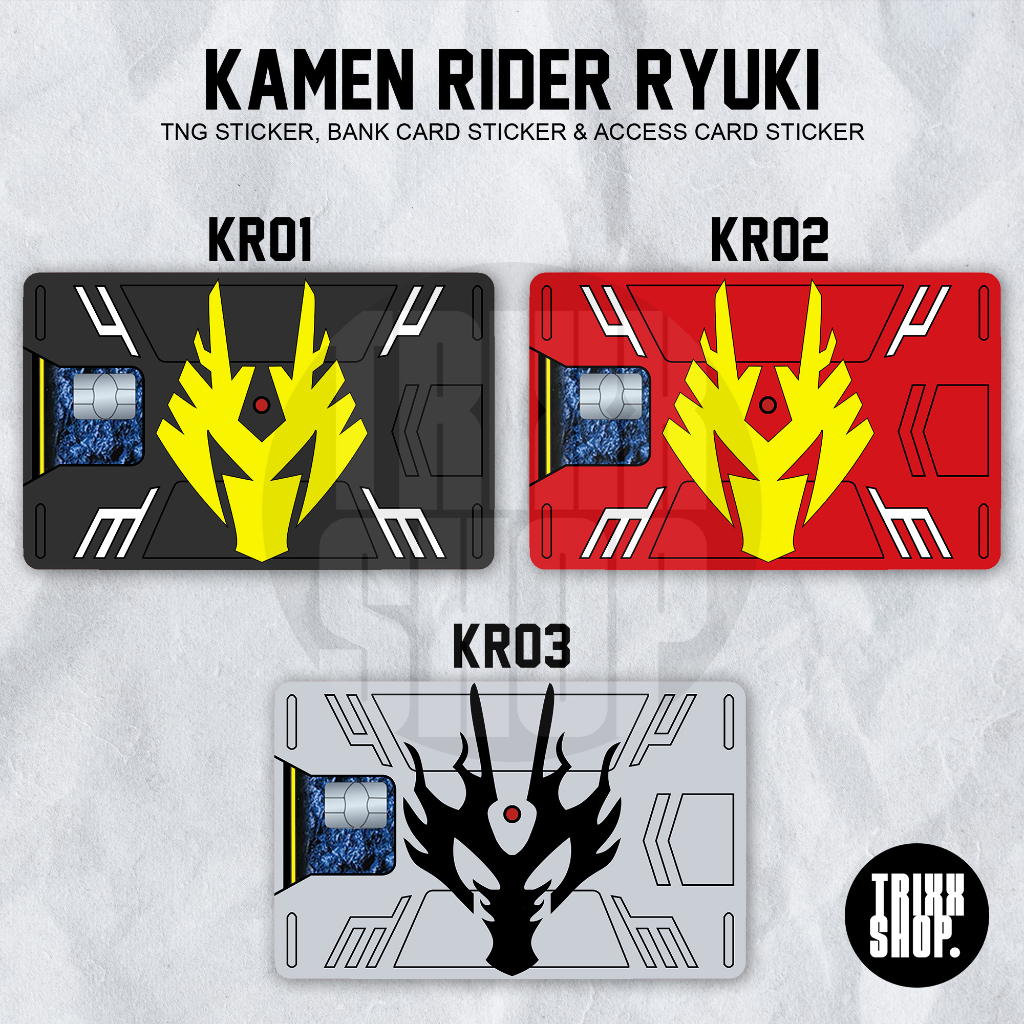 Kamen Rider Ryuki Bank Card Sticker, TNG Card Sticker | Shopee Malaysia