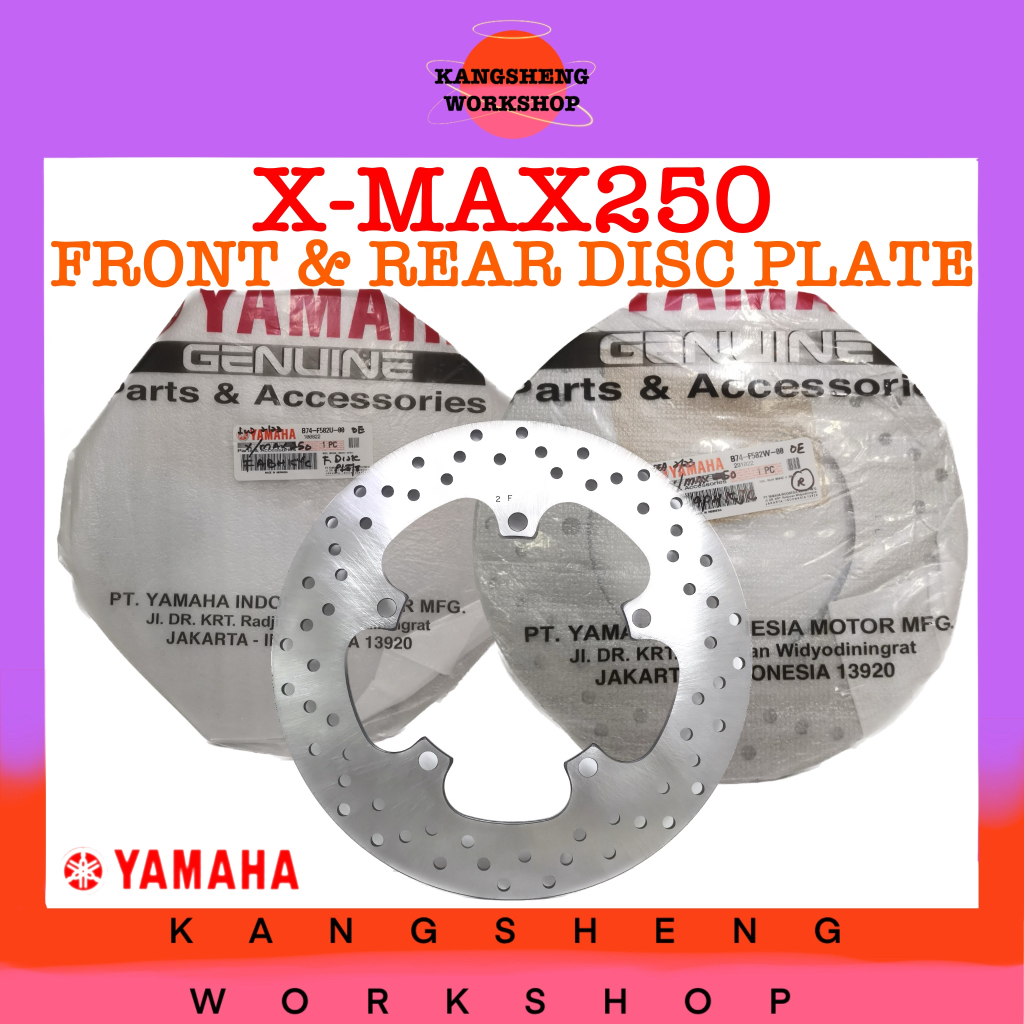 YAMAHA X-MAX250 FRONT & REAR DISC PLATE (ORIGINAL) (XMAX 250) | Shopee ...