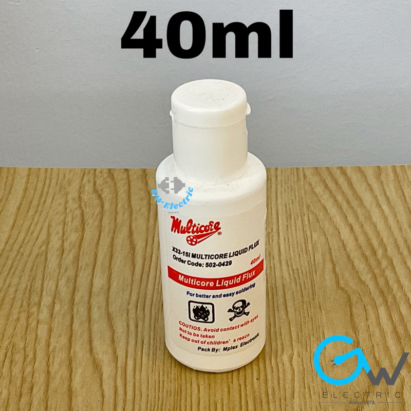 40ml Multicore Liquid Rosin Soldering Flux Use with Solder Wire [Cecair ...