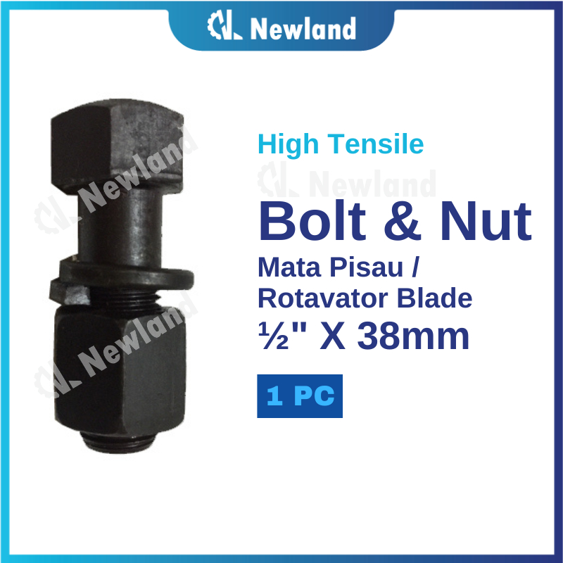 Bolt & Nut Mata Pisau Tractor (½" X 1⅝") | Shopee Malaysia