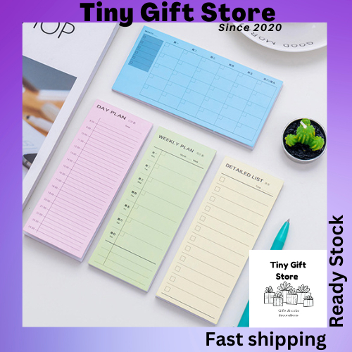 Tiny Gift Store Weekly Planner Daily Planner Notepad Buku Nota Comel ...