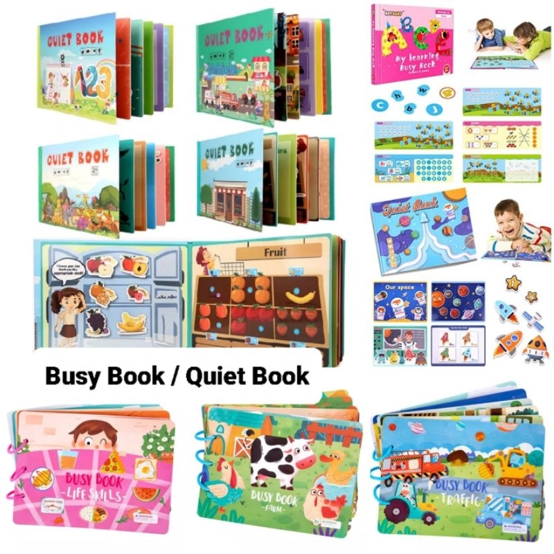 Busy book Quiet book for kids 2 year Montessori Educational toys for 2 ...