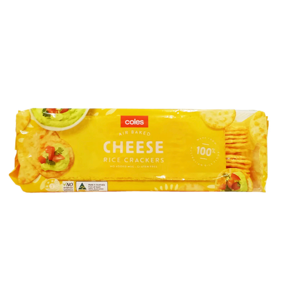 Coles Rice Cracker Cheese Flavour 100g | Shopee Malaysia