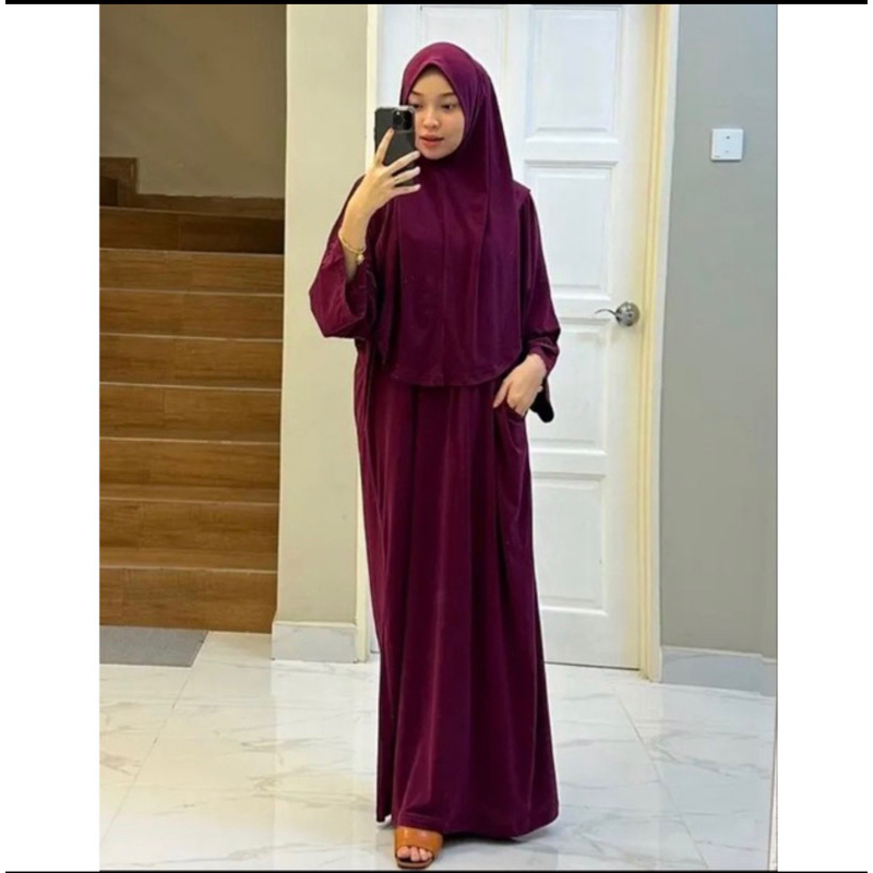 SET SOLEHAH BY DE IMPIANA /New Colour/JUBAH VIRAL 2023) | Shopee Malaysia