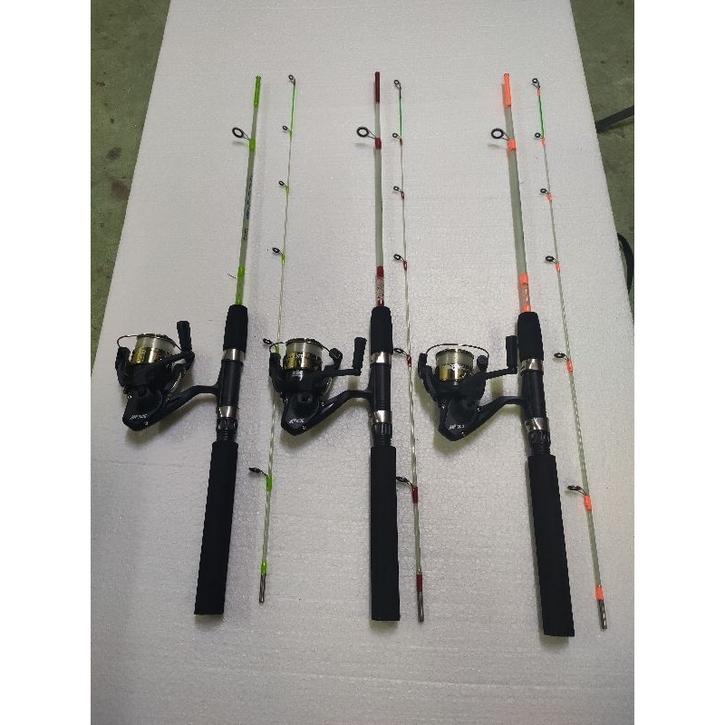 Joran Udang galah pancing set. Joran SANTEC Hornycorn Rod udang galah ...