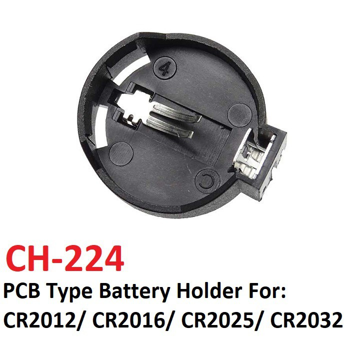 CH-224 PCB Type Battery Holder for CR2012 CR2016 CR2025 CR2032 2032 3V ...