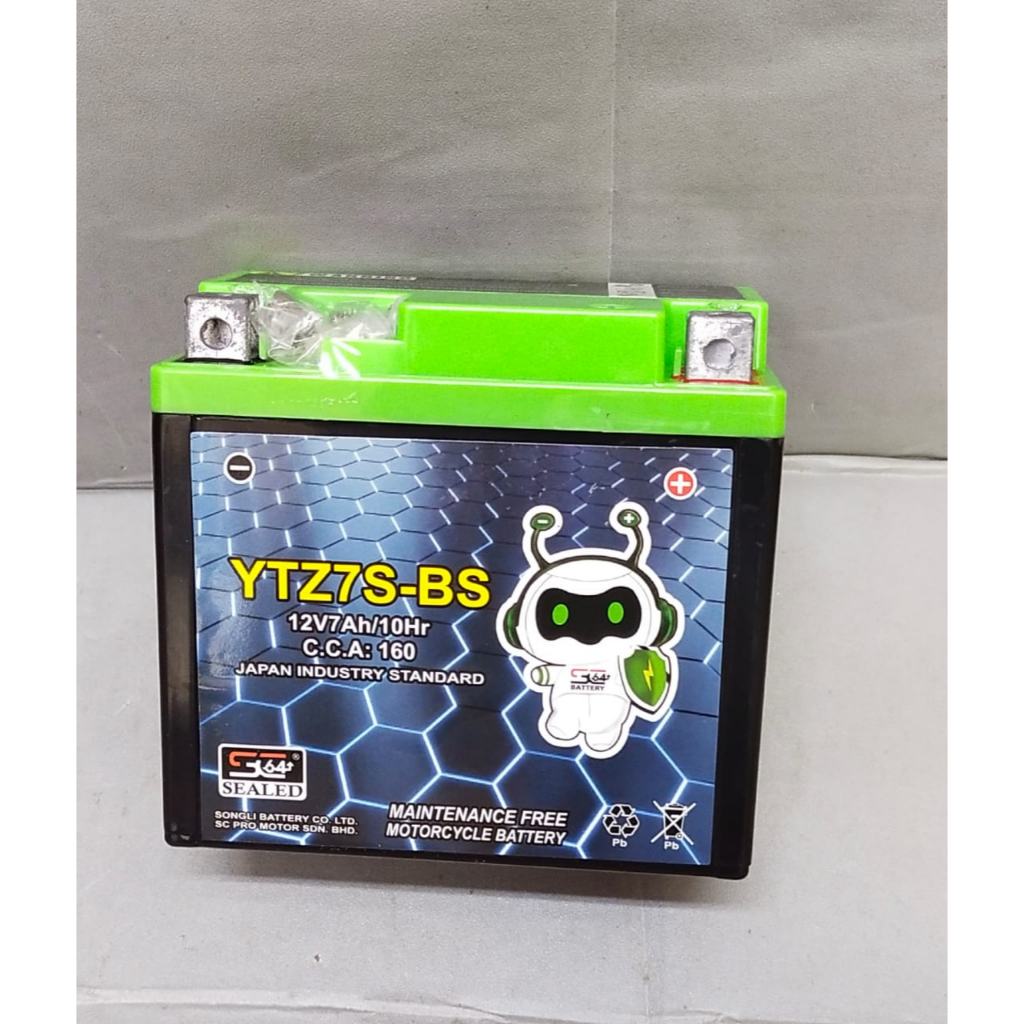 [ YTZ7S-BS / YTZ7S ] SC64 SEALED BATTERY (12V-6Ah) RS150 / NVX / NMAX ...