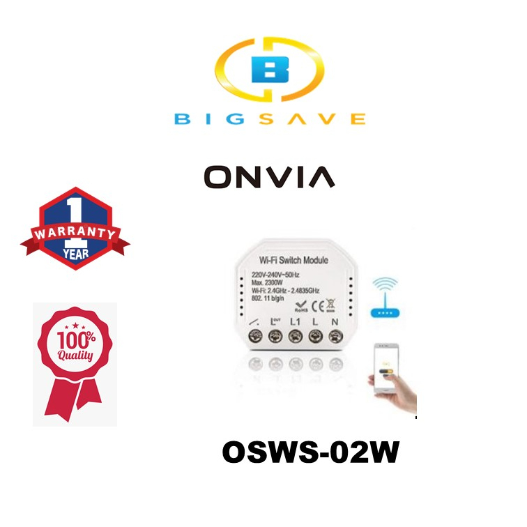 ONVIA OSWS-02W SMART SWITCH 2 | Shopee Malaysia