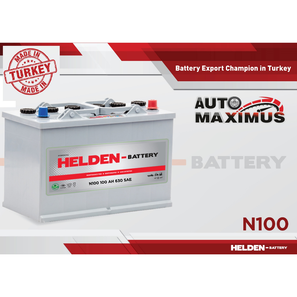 N100 100AH HELDEN Maintenance Free Truck battery | Shopee Malaysia