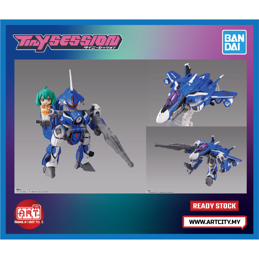 (READY STOCK) Bandai - Tiny Session Macross - VF-25G Messiah Valkyrie - Michael Use with Ranka ...
