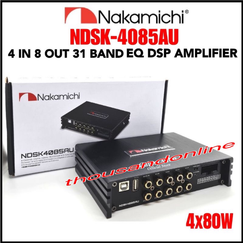 NAKAMICHI DSP NDSK4085AU 8 CHANNEL DIGITAL SIGNAL PROCESSOR WITH BUILT IN AMPLIFIER (READY STOCK ...