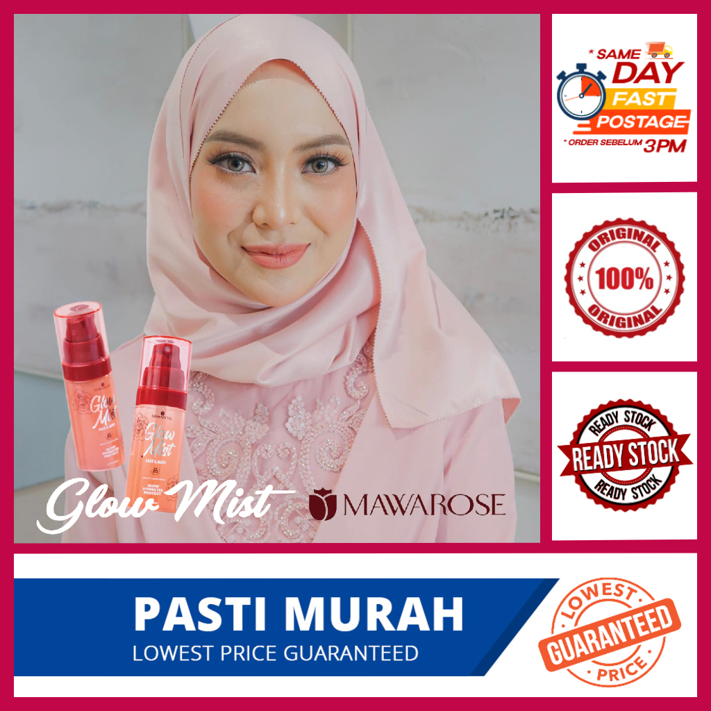 Mawarose Glow Mist / Mawar Rose Mawar Rashid Face & Body Glowing Mist ...
