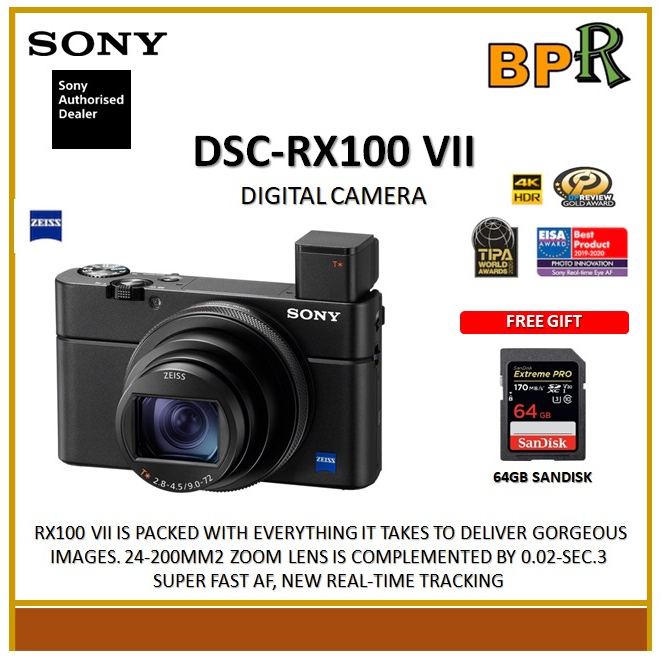 Sony Cyber-shot DSC-RX100 VII Digital Compact Camera (DSC-RX100M7) | Shopee Malaysia