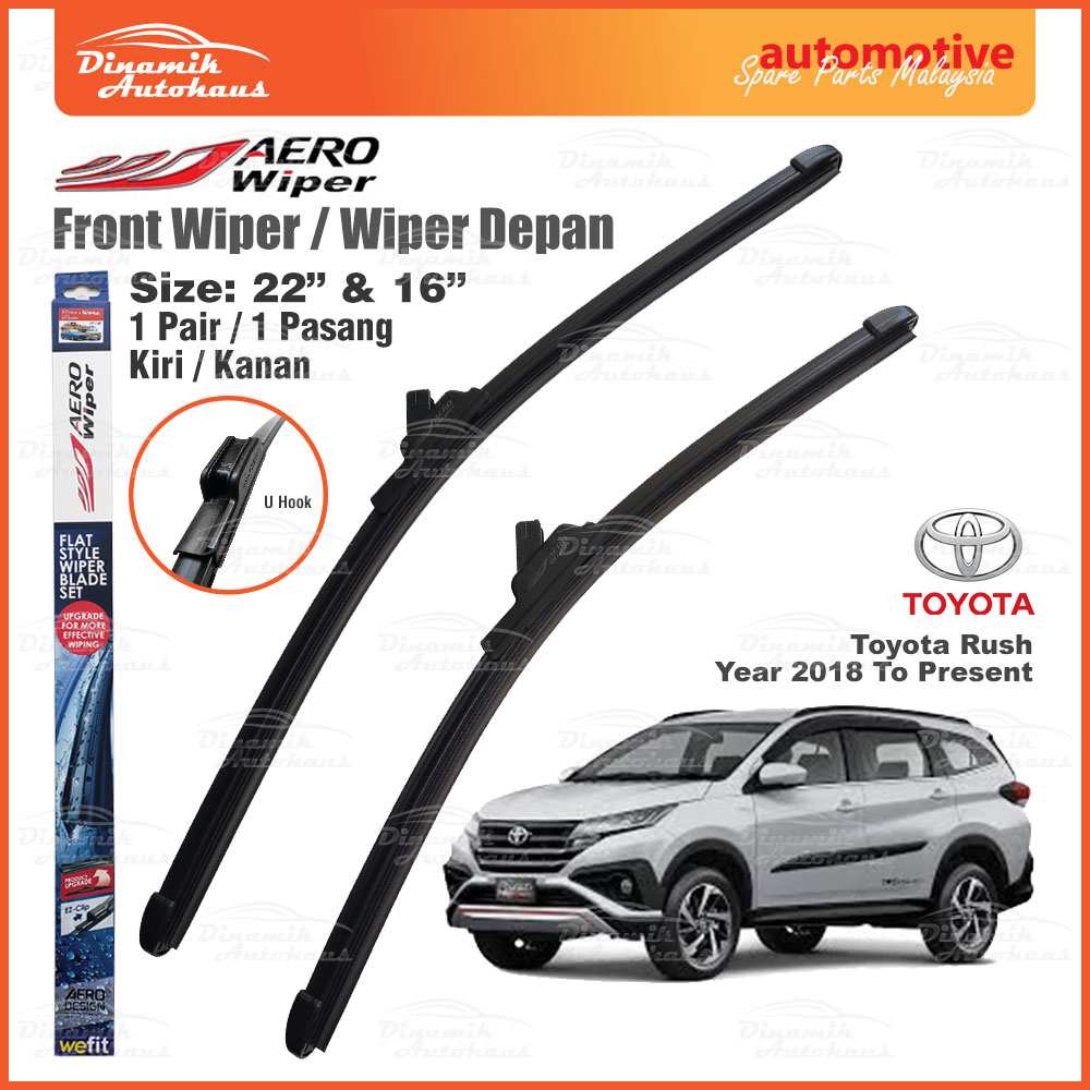Toyota Rush Year 2018 To Present Car Front Windscreen Wiper Size 22 ...