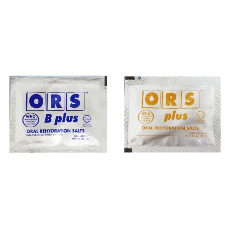 ORS B Plus / ORS Plus - 1's SACHET / 5's Sachets (Oral Rehydration Salts) | Shopee Malaysia