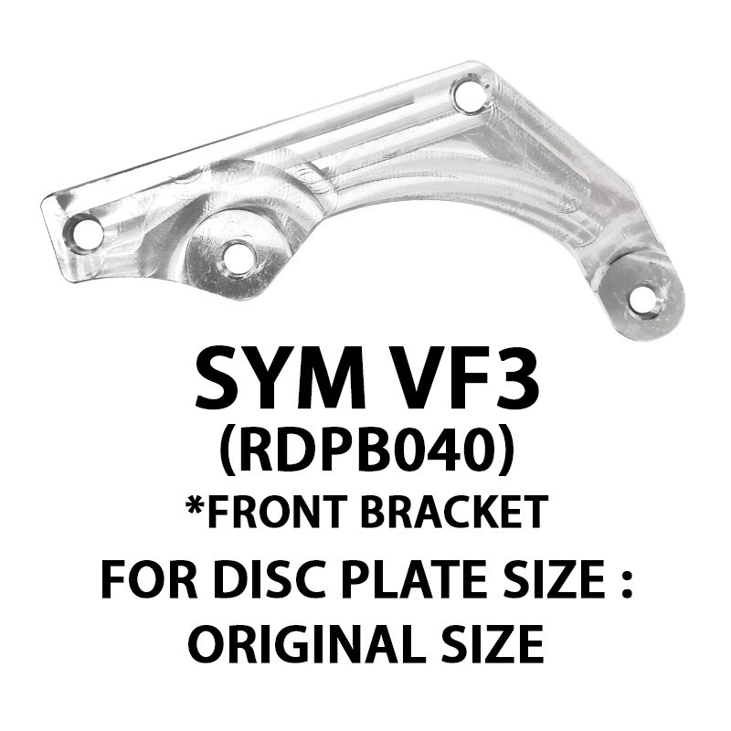 CALIPER BRACKET SYM VF3I FRONT P34 2POT CALIPER RDPB040 STD DISC DEPAN ...