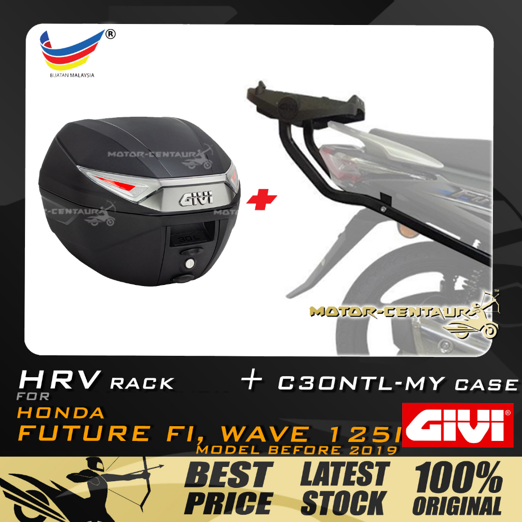 SET KOMBO KOTAK/BOX GIVI B33/B32/B45 TOP CASE + HONDA FUTURE 125 FI, WAVE 125i (MODEL BEFORE ...