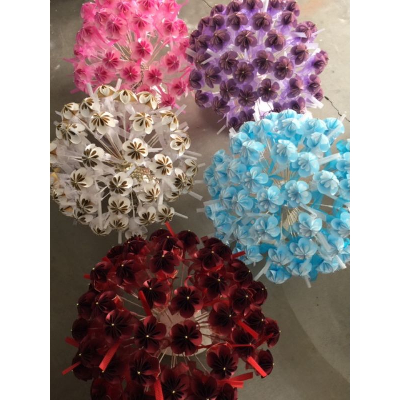 BUNGA TELUR HANDMADE KENDURI KAHWIN PELAMIN MURAH BUDGET 50PCS DOORGIFT ...