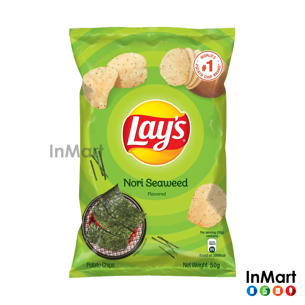 Lays Potato Chips Nori Seaweed 50g 乐事马铃薯片 紫菜 Lay's Lay | Shopee Malaysia