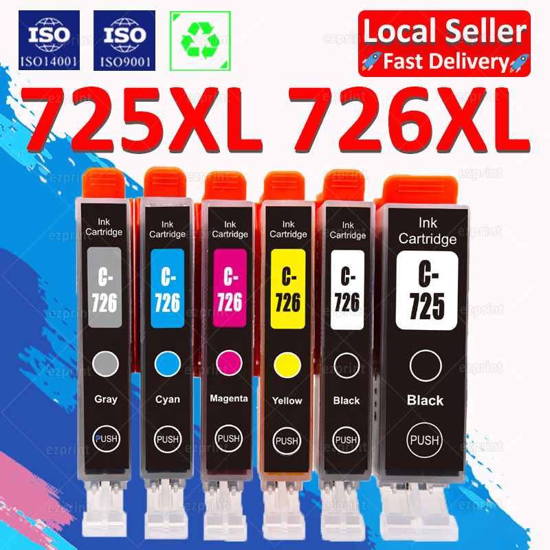 Compatible PGI 725XL CLI 726XL Ink PGI 725 CLI 726 Ink Cartridge for ...
