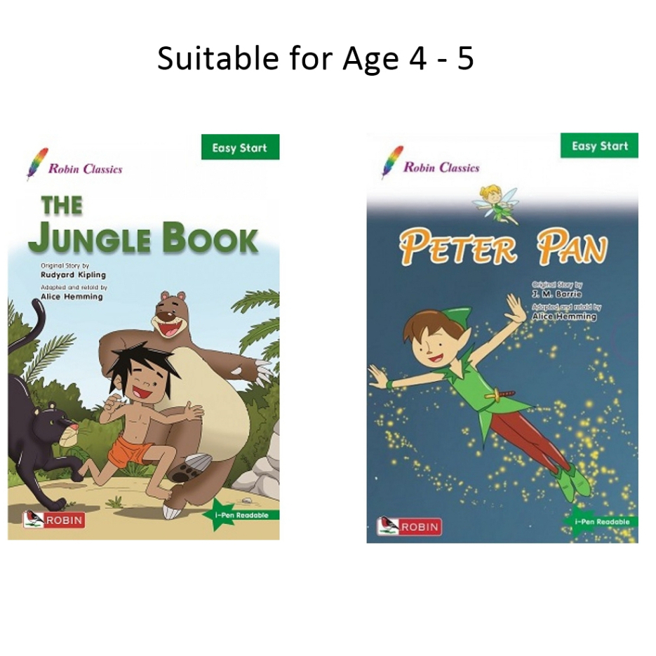 Robin Classics: Preschool Kids Story Books for Age 4 - 8: The Jungle ...