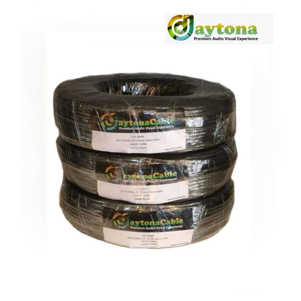 DAYTONA Brand 2 Core 2CX10/.12MM 2 CORE CIRCULAR SCREEN CABLE, FULLY ...