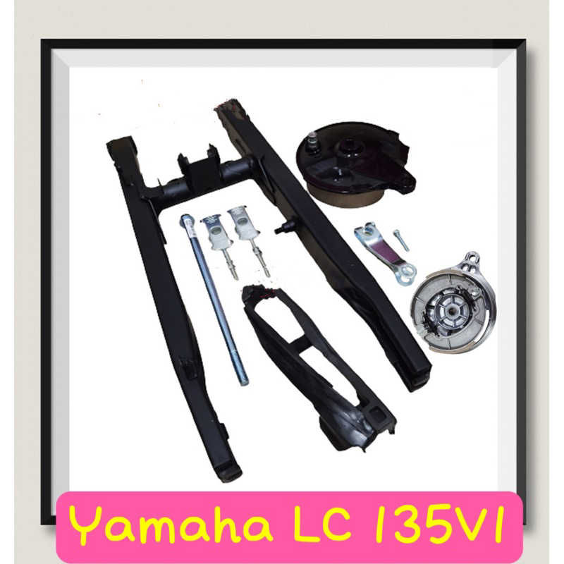 yamaha LC135 ARM SWING ARM LC V1 (FULL SET) SIAP HUB PANEL SHAFT GETAH ...