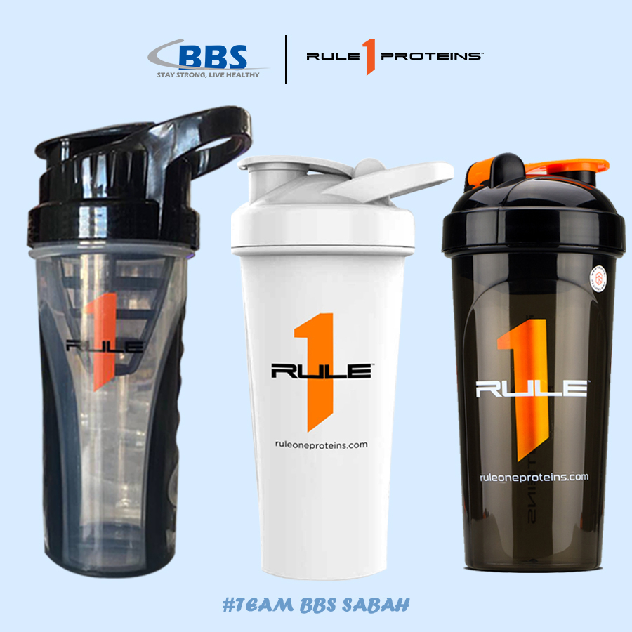Rule 1 Shaker Series (400ml, 600ml, 1000ml) - Rubber Grip Shaker ...