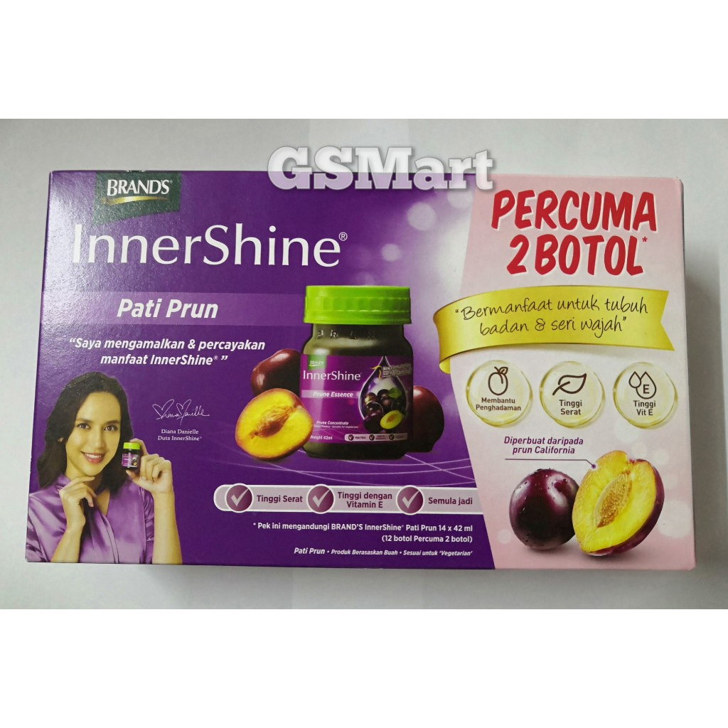 BRANDS InnerShine Berry / Prune Essense / Lutein / Mato Bright / 12 / 6 ...
